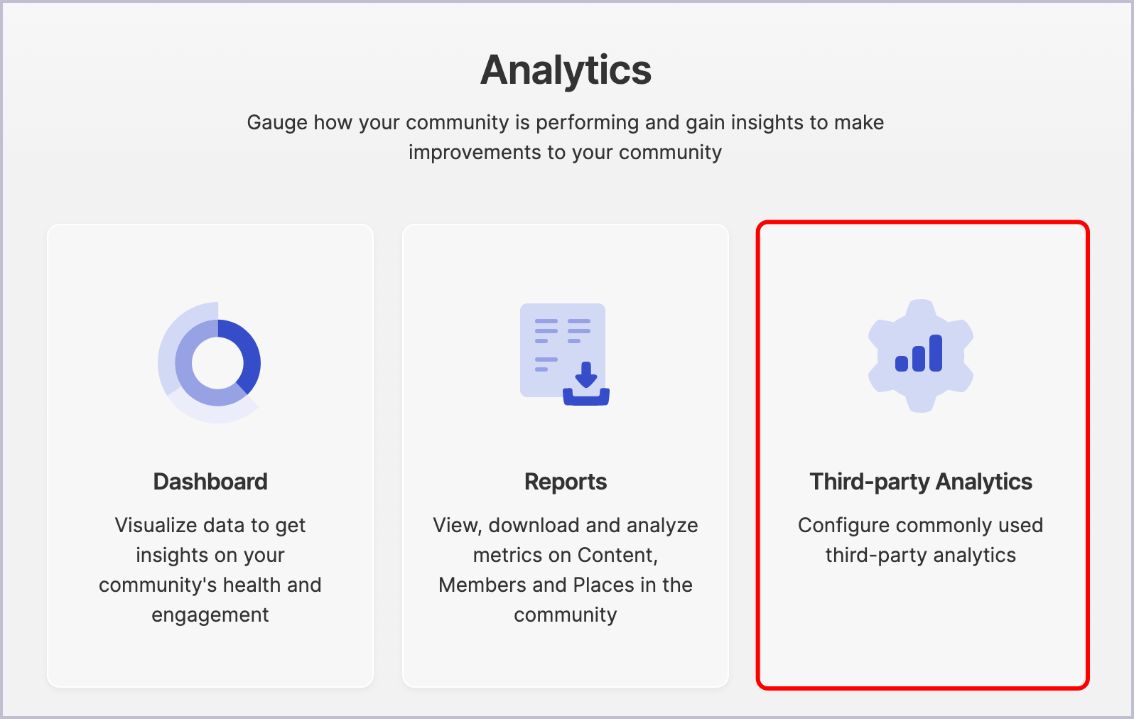 Add third-party analytics to your community | Atlas